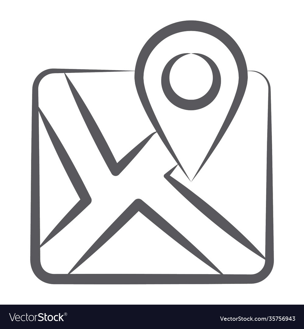 Map location Royalty Free Vector Image - VectorStock