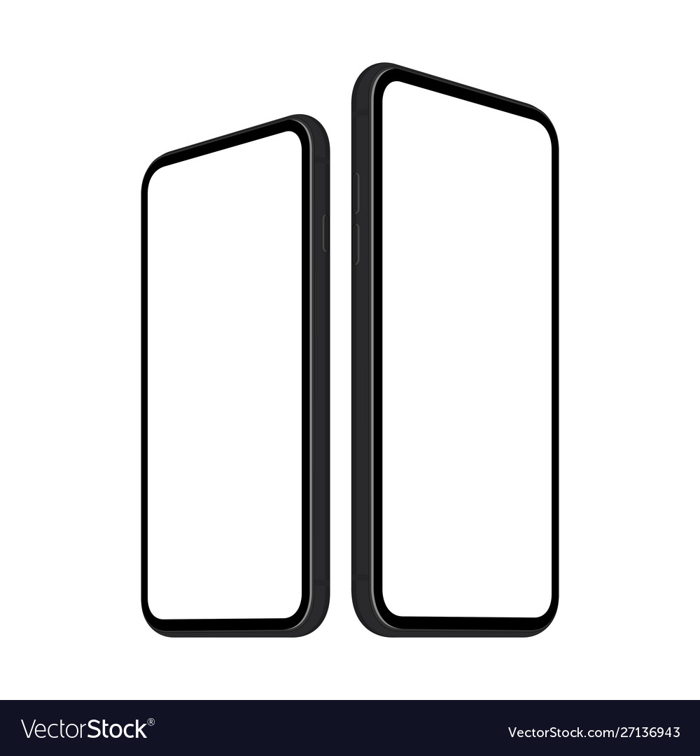 Modern smartphones in flat design isolated Vector Image