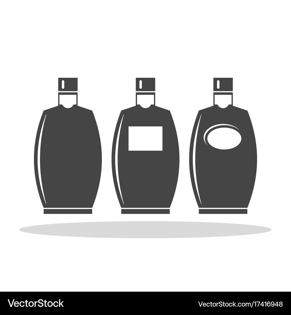Bottle of alcohol flat icon Royalty Free Vector Image