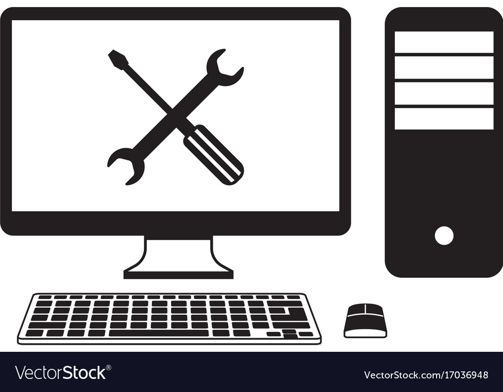 Computing services icon Royalty Free Vector Image