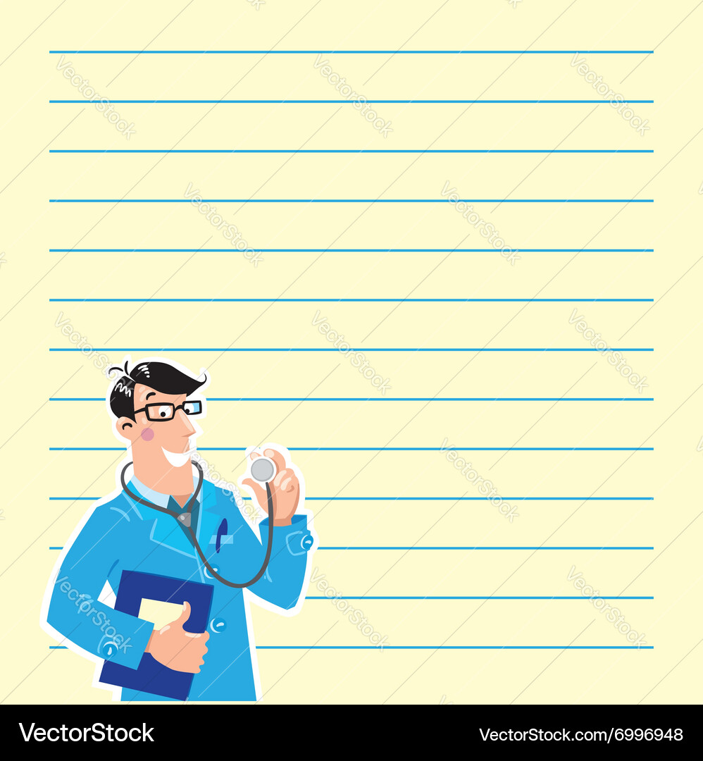 Family doctor design template Royalty Free Vector Image