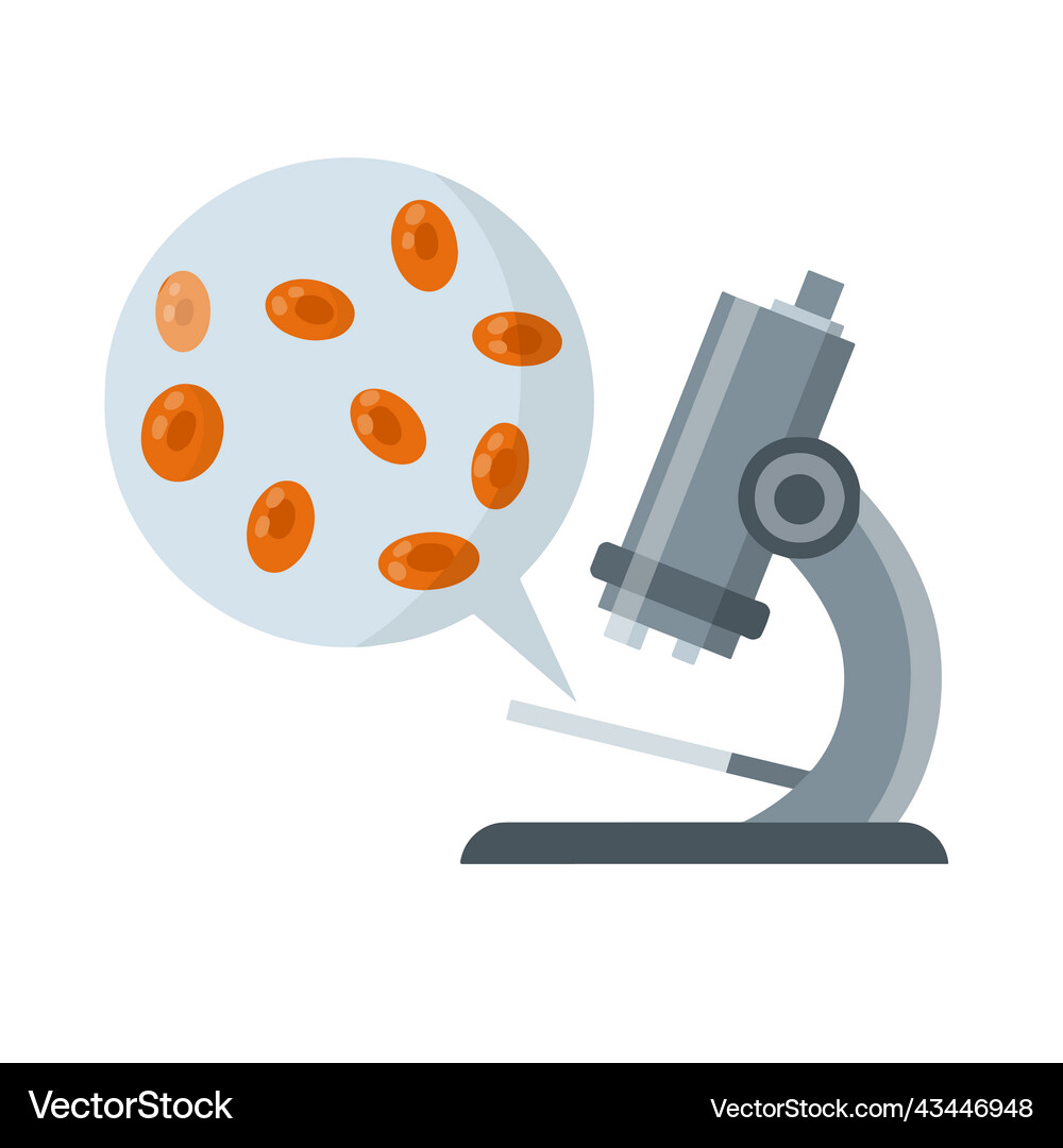 Microscope scientific equipment of laboratory Vector Image