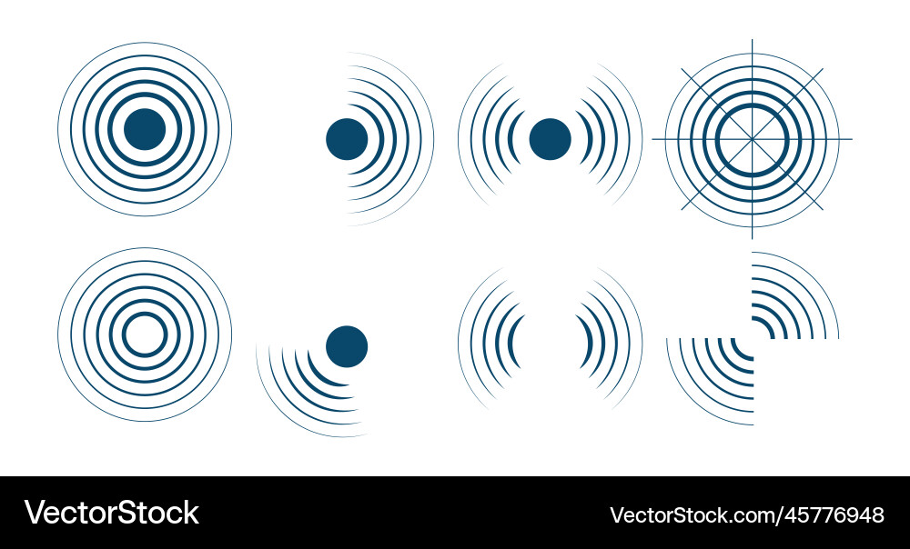 Radar screen background sonar Royalty Free Vector Image