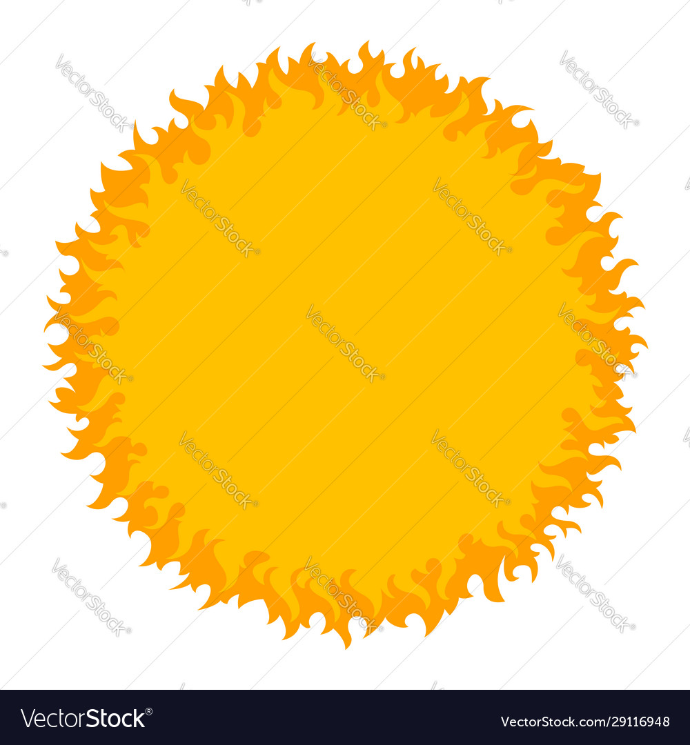 Round fire frames Royalty Free Vector Image - VectorStock