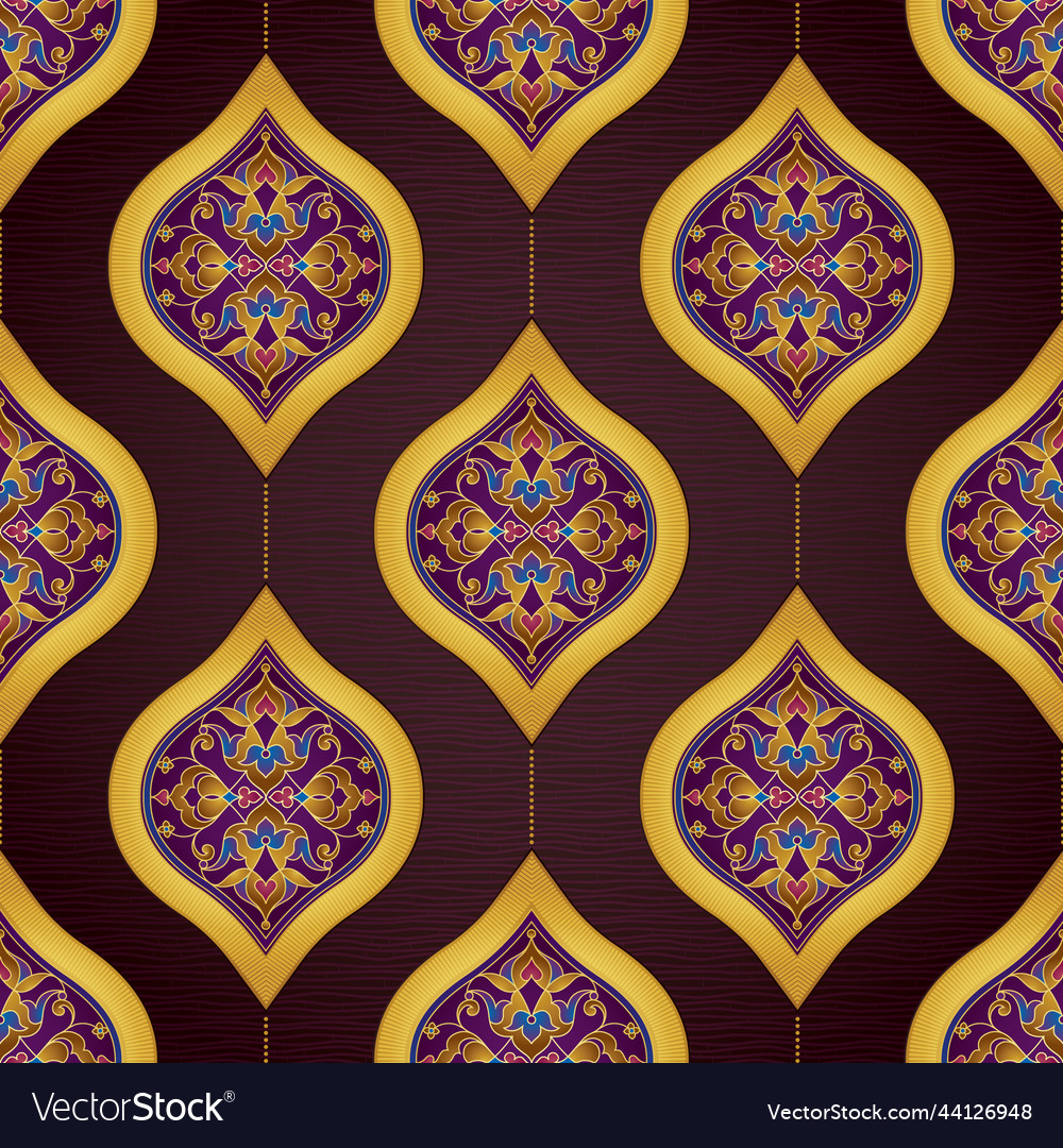 Seamless pattern in eastern style Royalty Free Vector Image