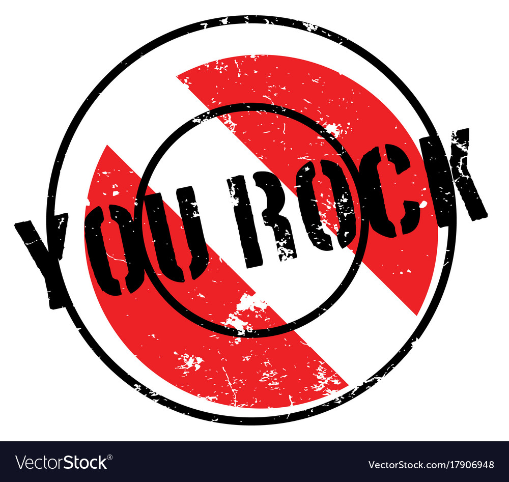 You rock rubber stamp Royalty Free Vector Image You rock rubber stamp Royalty Free Vector Image