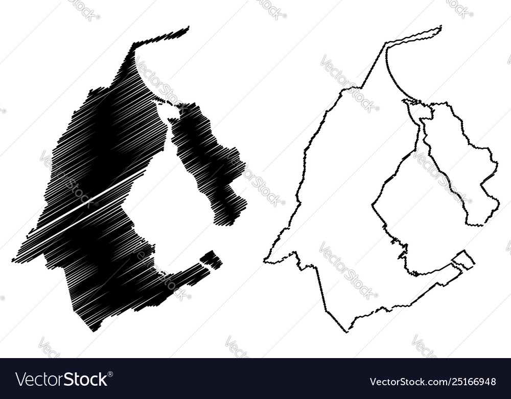 Zulia state map Royalty Free Vector Image - VectorStock