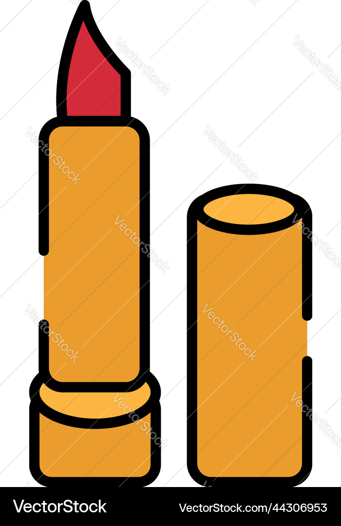 Beauty red lipstick on a white background Vector Image