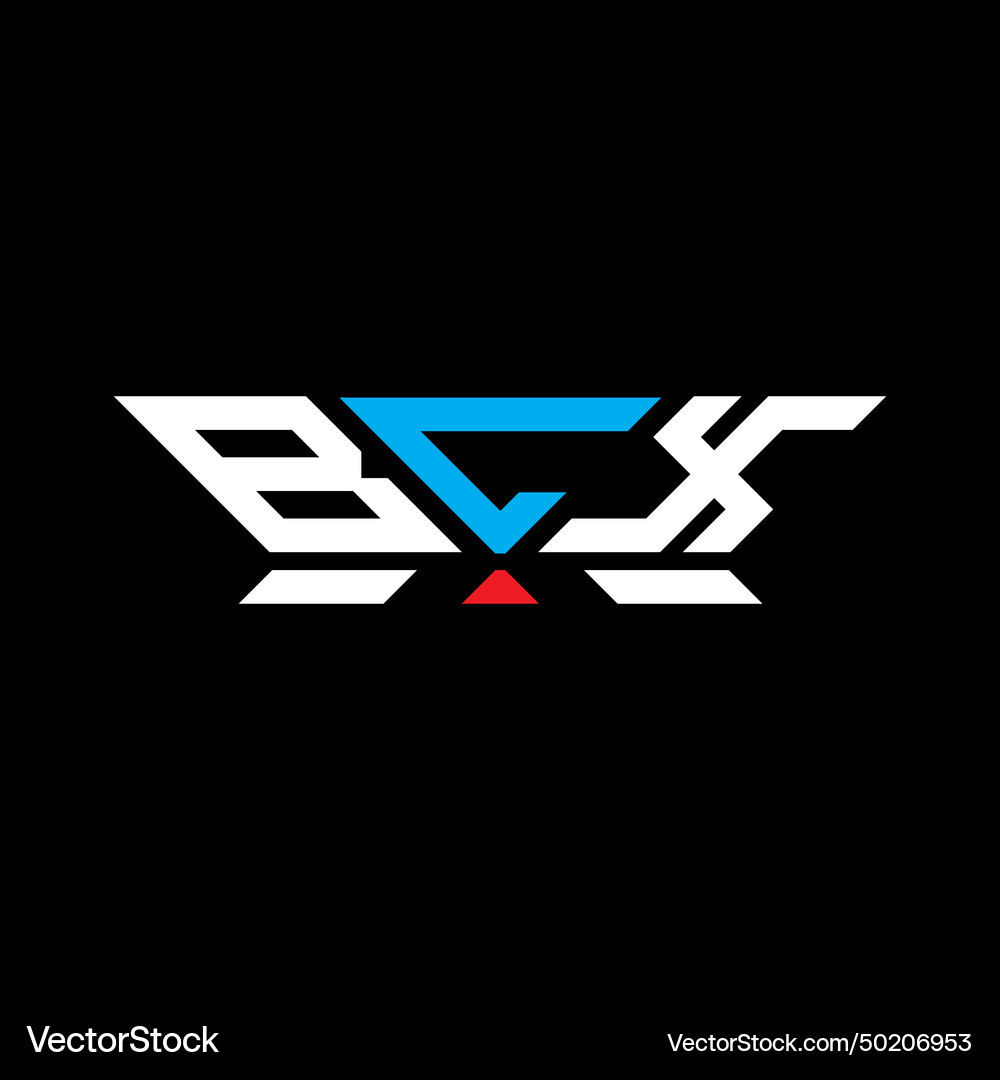 Blx letter logo design simple and modern Vector Image