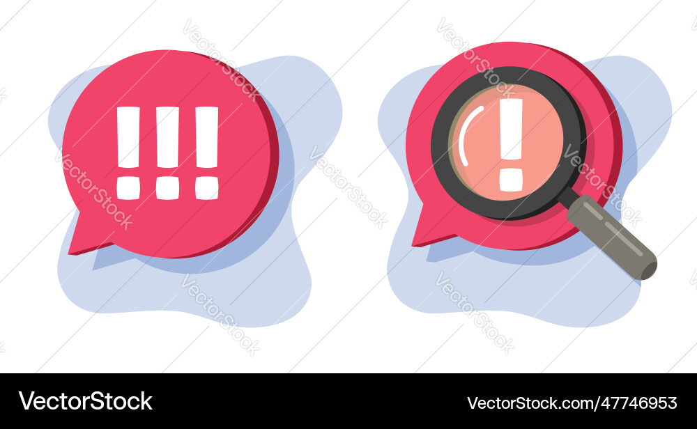 Censorship parental control find identify alert Vector Image
