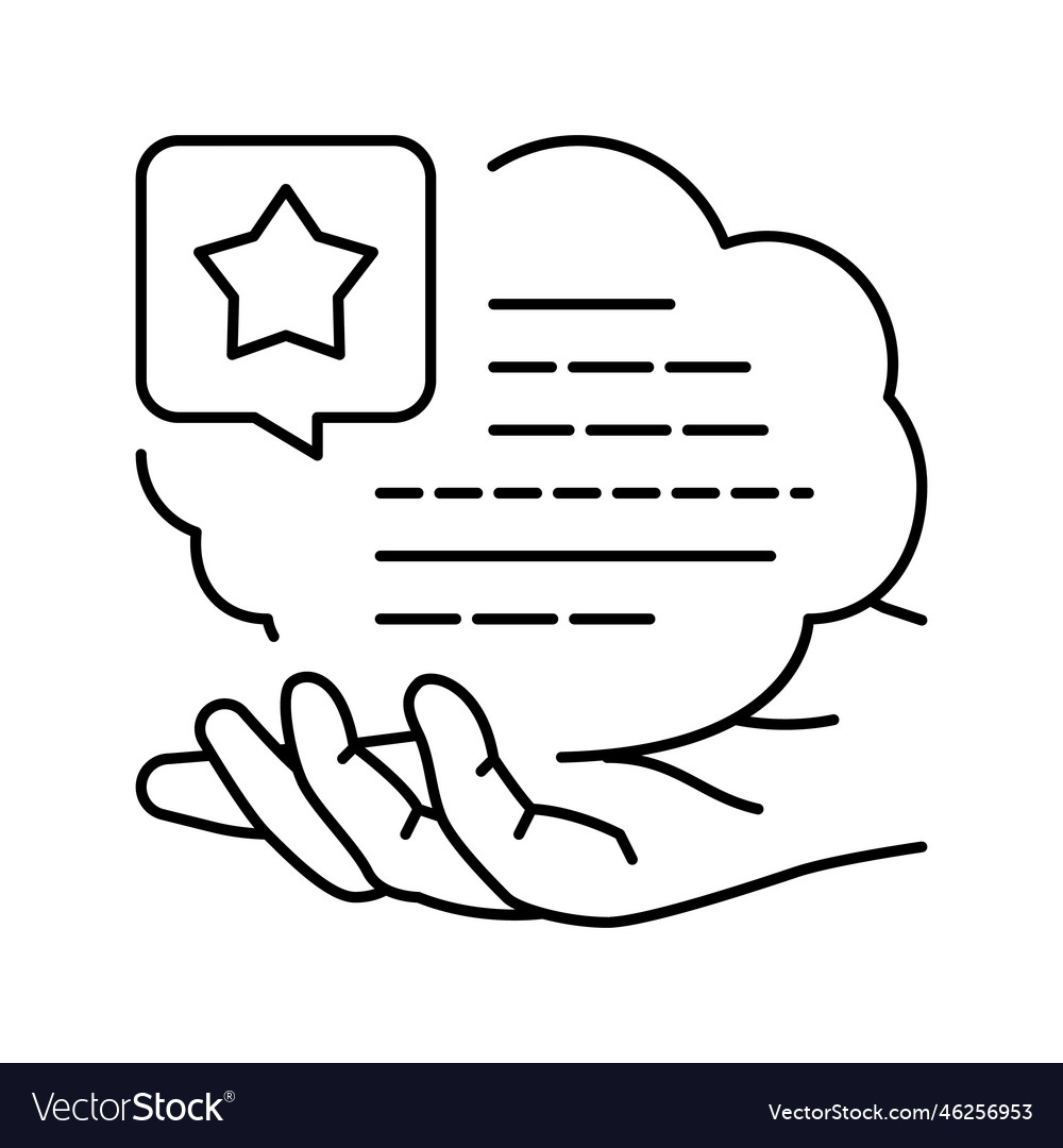 Demonstrate good communication skills line icon Vector Image Demonstrate good communication skills line icon Vector Image