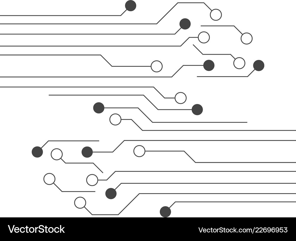 Electronic Circuit Template Royalty Free Vector Image