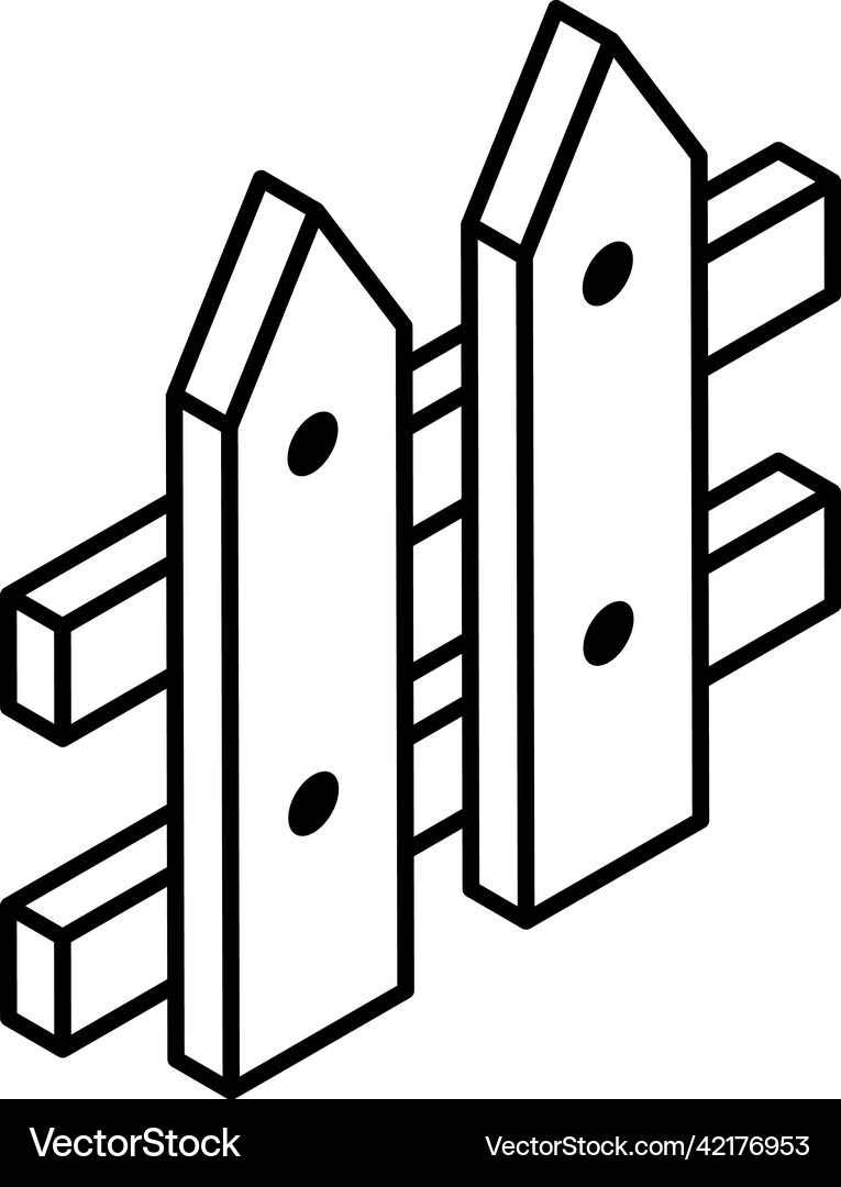 Fence Royalty Free Vector Image - VectorStock