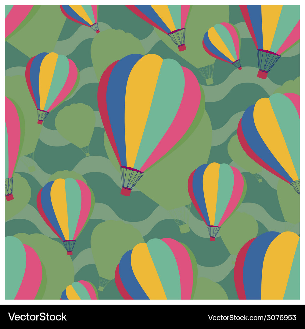 Seamless background of balloons Royalty Free Vector Image