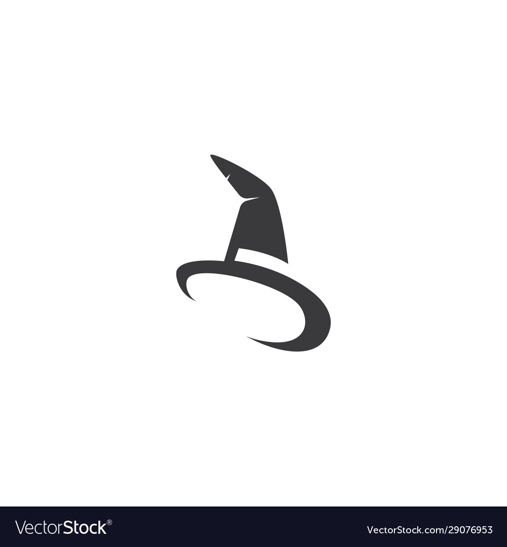 Wizard cap character Royalty Free Vector Image