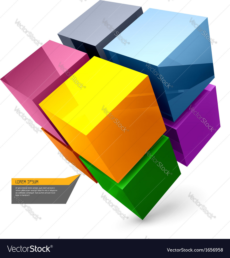 3d Royalty Free Vector Image - VectorStock