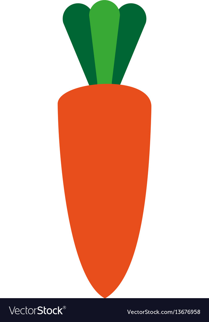 Carrot healthy vegetable icon Royalty Free Vector Image