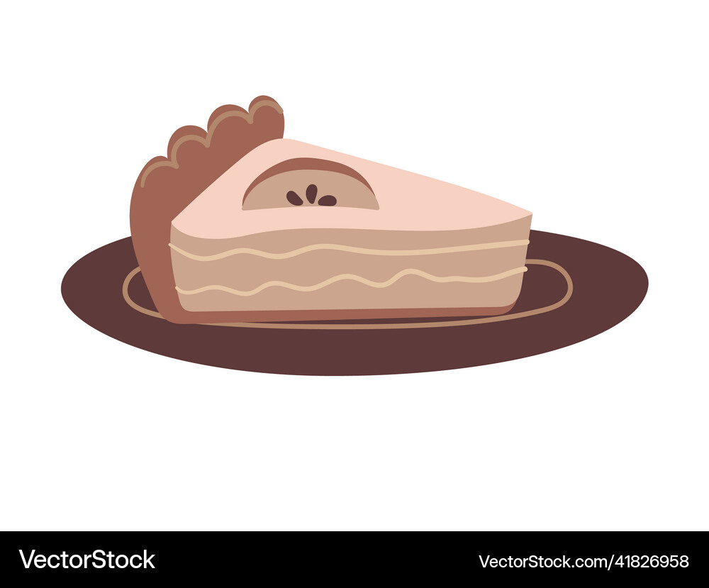 Piece of cake Royalty Free Vector Image - VectorStock