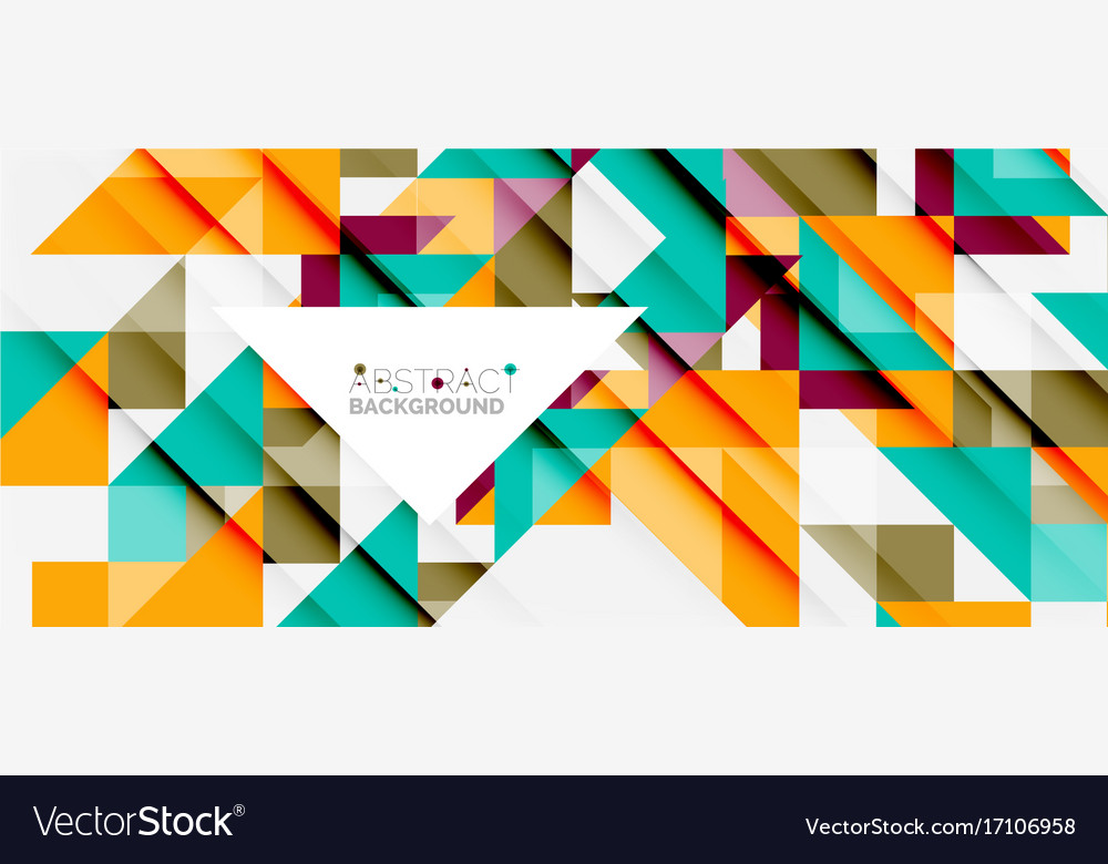 Triangle pattern design background Royalty Free Vector Image
