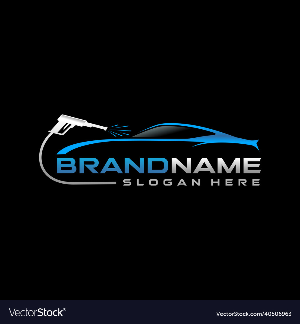 Auto Detailing Logo Template Royalty Free Vector Image