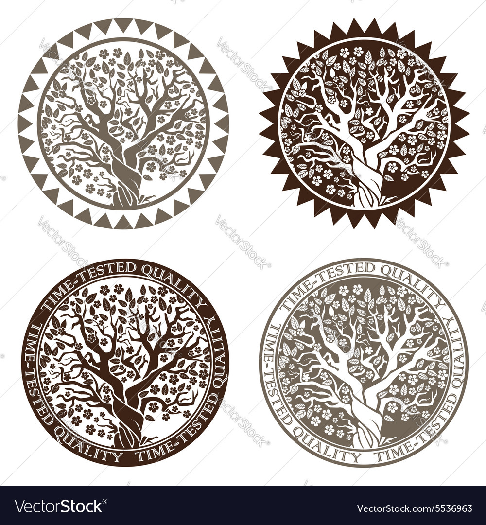 Blooming tree Royalty Free Vector Image - VectorStock