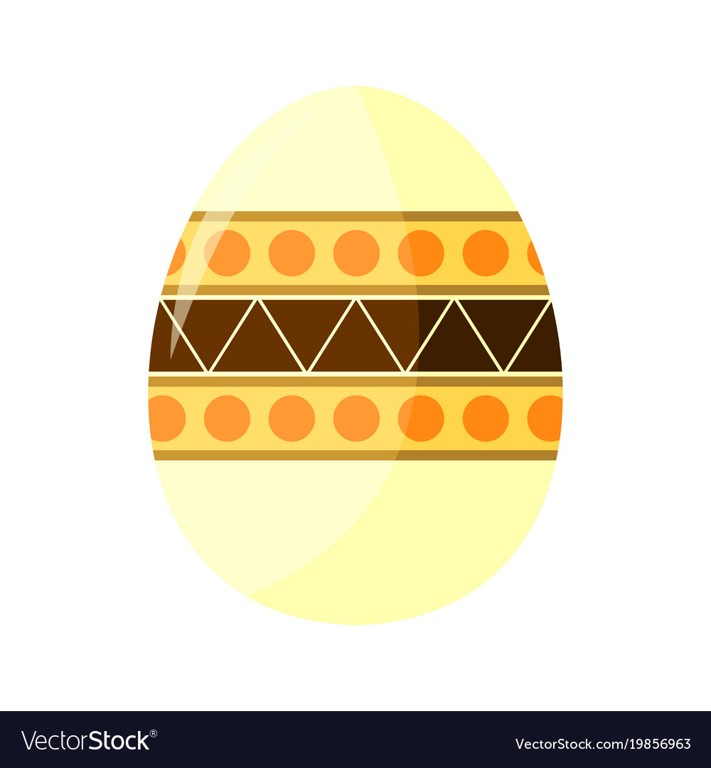 Bohemian pattern easter egg Royalty Free Vector Image