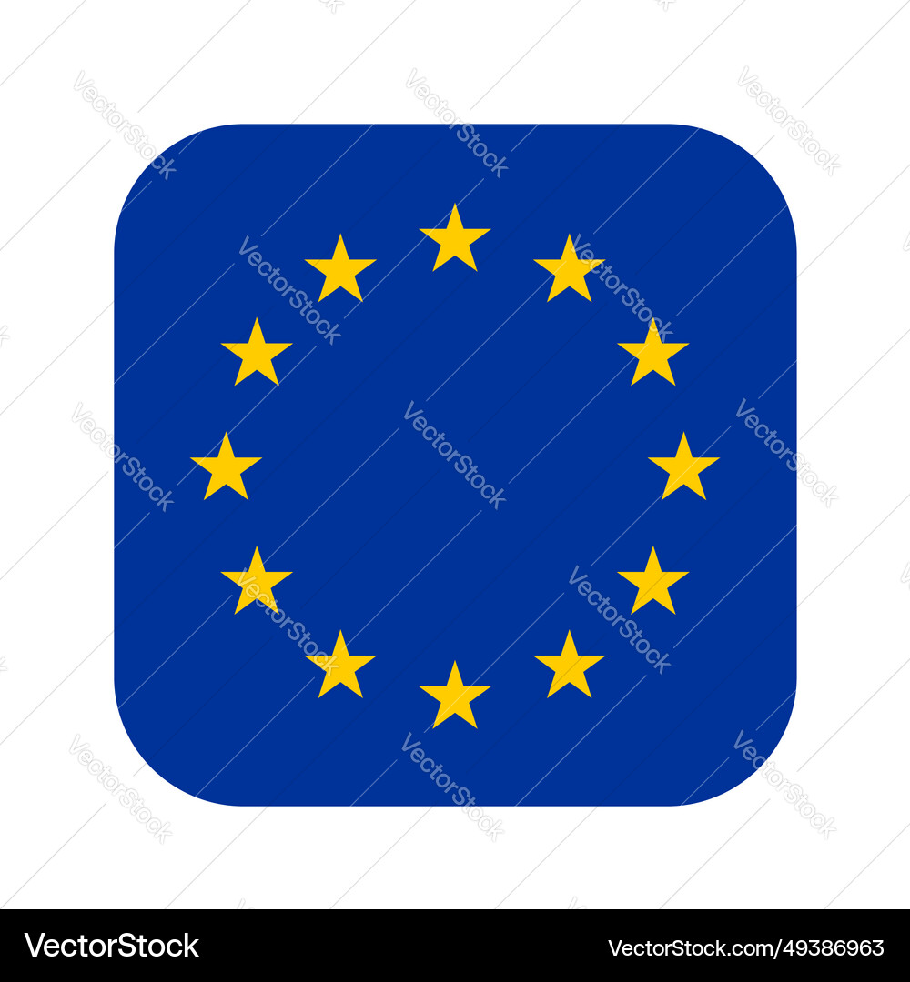 European union flag with blue background Vector Image