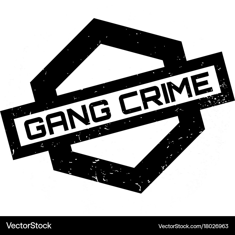Gang crime rubber stamp Royalty Free Vector Image