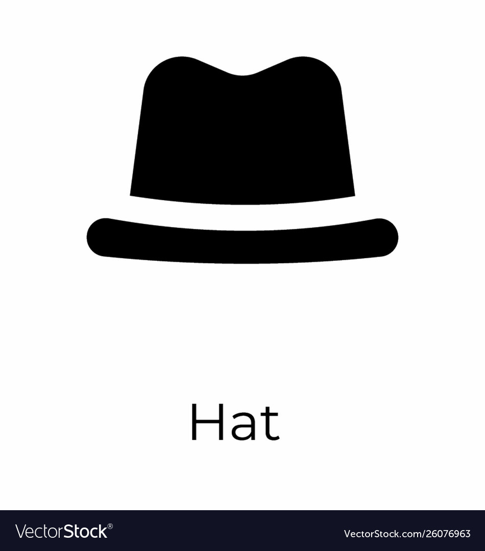 Head hat Royalty Free Vector Image - VectorStock