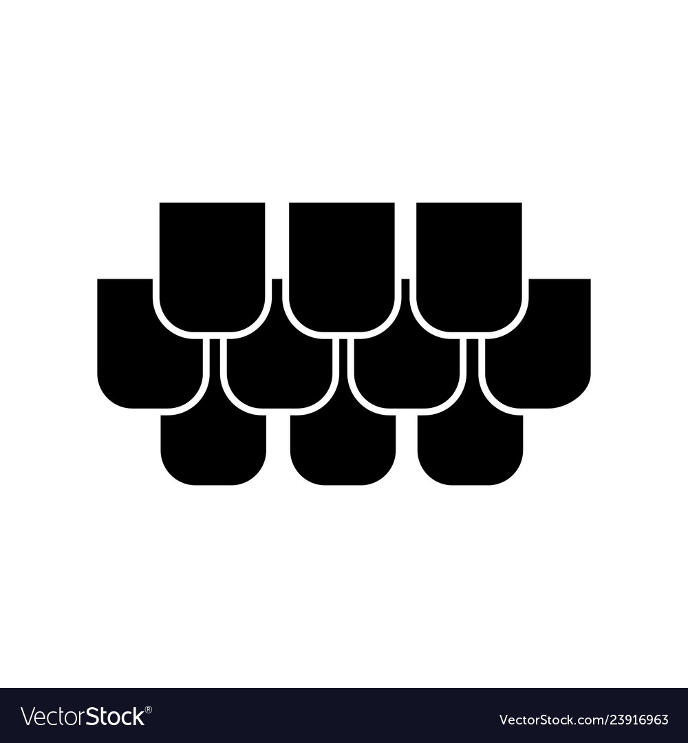 Shingles icon elements constraction icon Vector Image