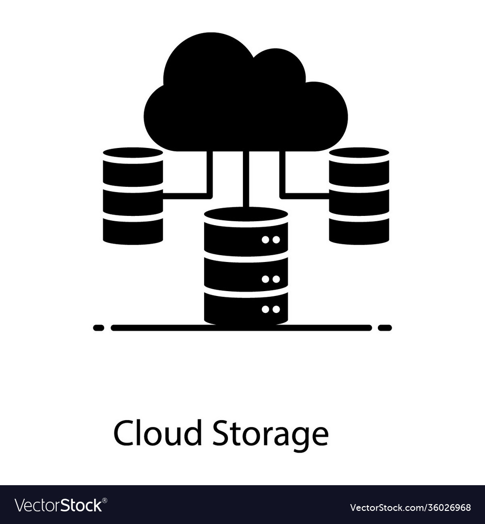 Cloud storage Royalty Free Vector Image - VectorStock