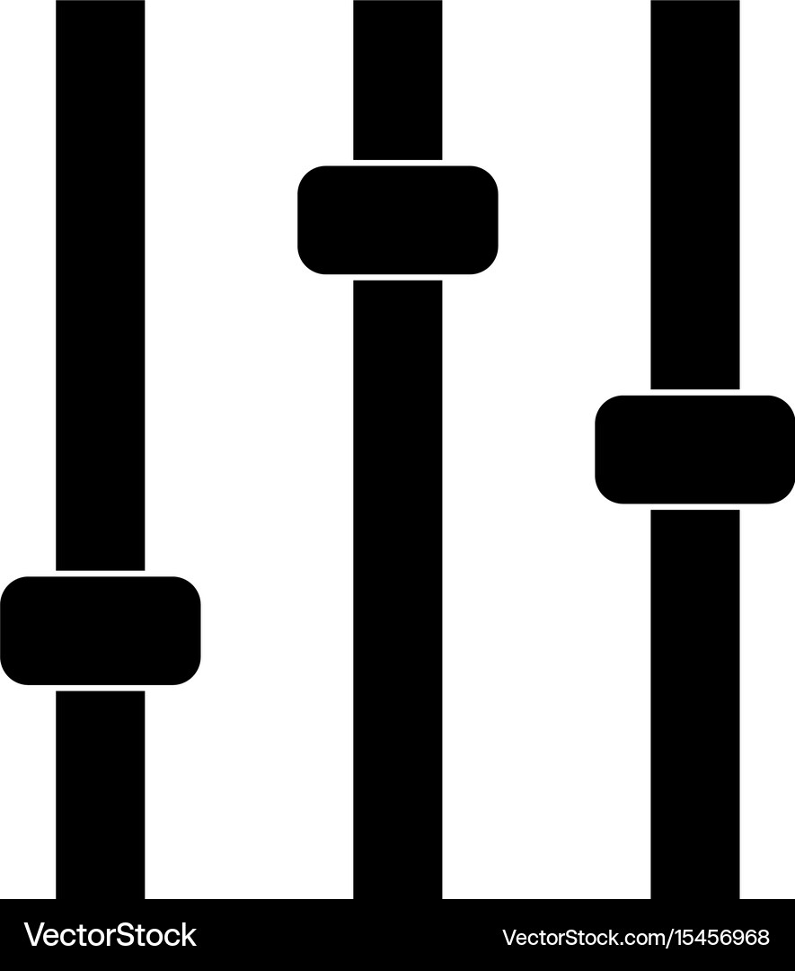 Control panel the black color icon Royalty Free Vector Image