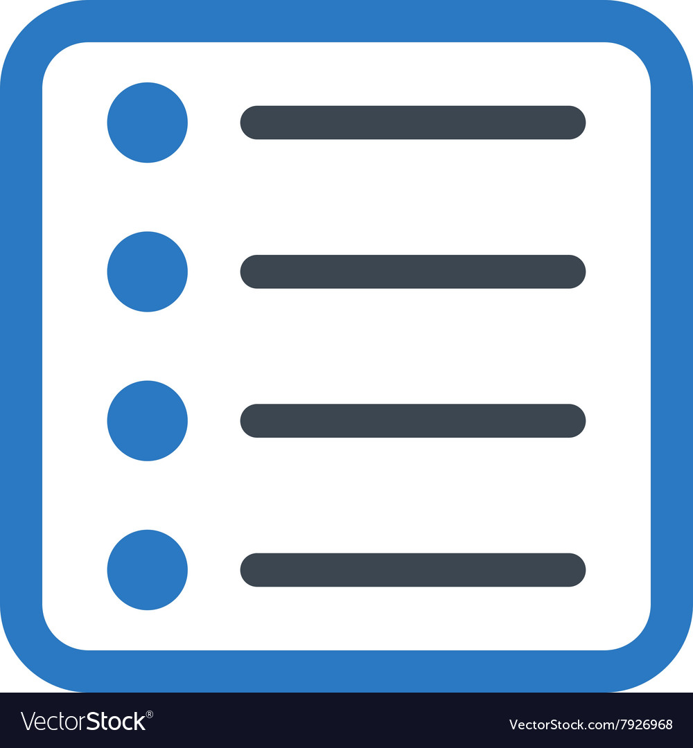 Items flat icon Royalty Free Vector Image - VectorStock