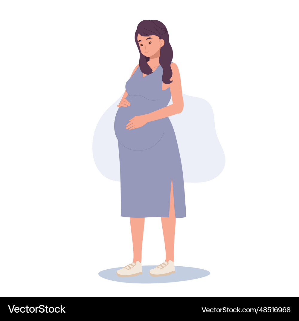 Pregnancy concept expecting mothers love Vector Image