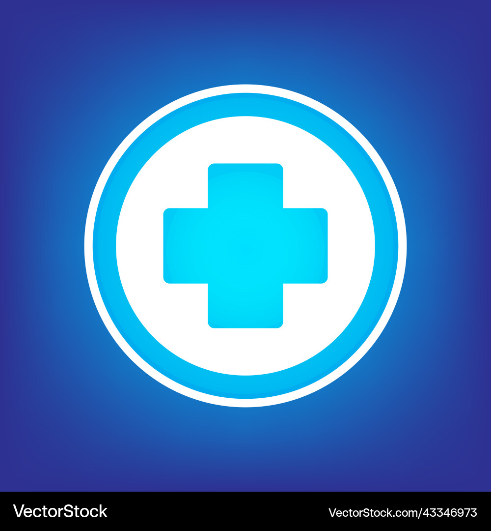 Medical sign icon Royalty Free Vector Image - VectorStock