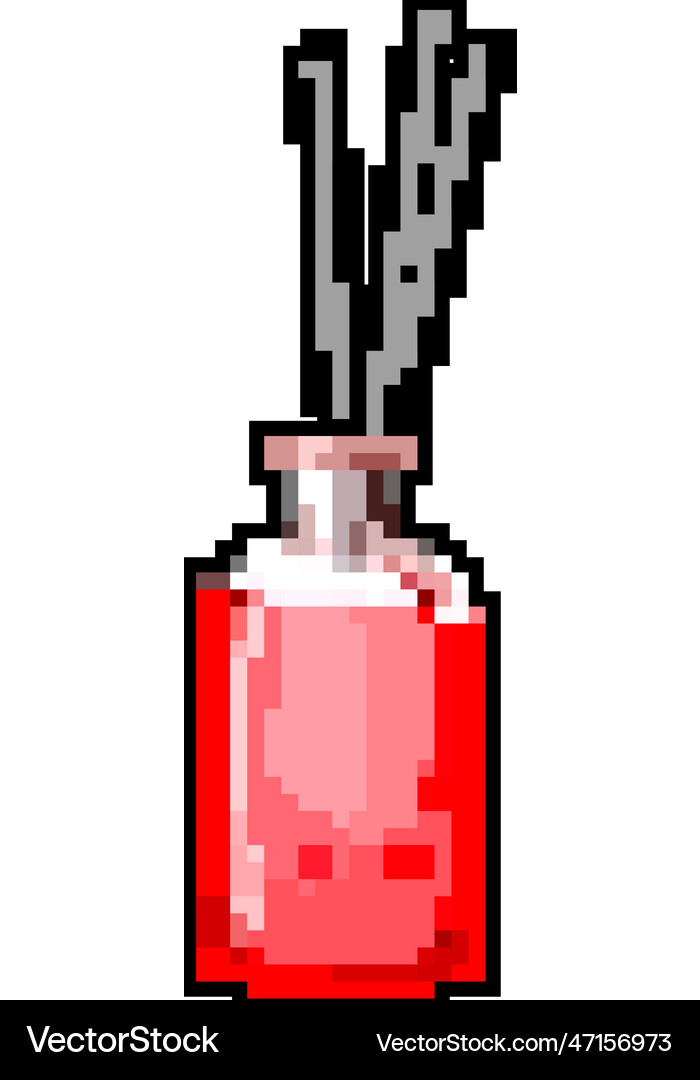 Relaxation aroma sticks game pixel art Royalty Free Vector