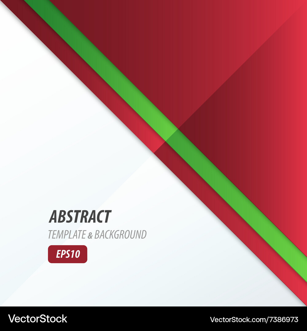 Striped triangle template 2 color red and green co
