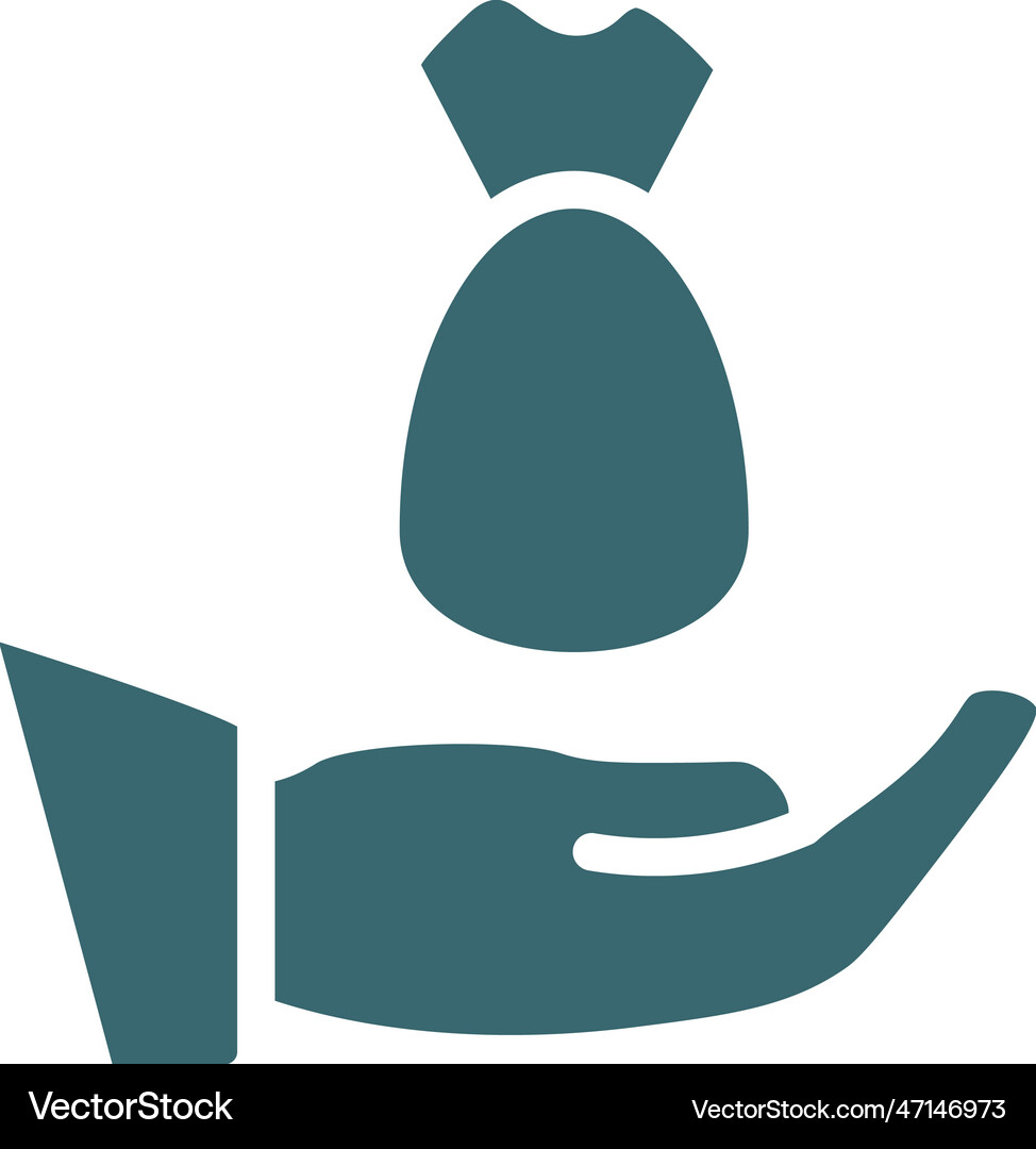 Zakat icon filled icon from islamic Royalty Free Vector