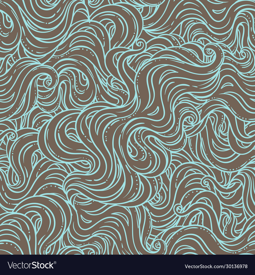Abstract hand-drawn seamless pattern Royalty Free Vector