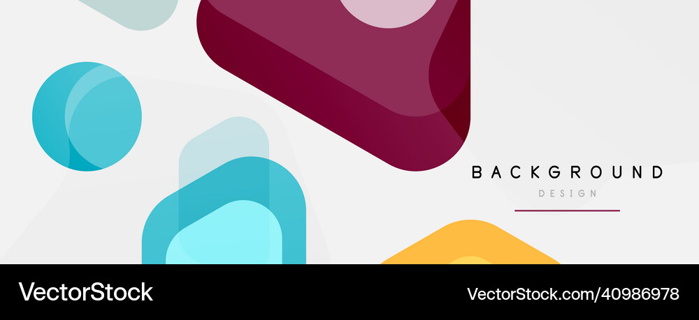 Abstract round geometric shapes and circles Vector Image