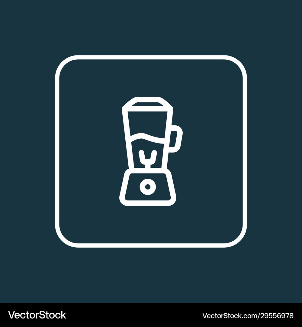 Blender icon line symbol premium quality isolated Vector Image