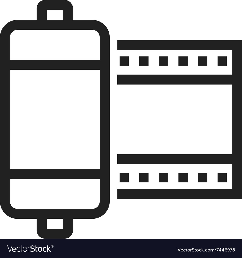 Camera roll Royalty Free Vector Image - VectorStock