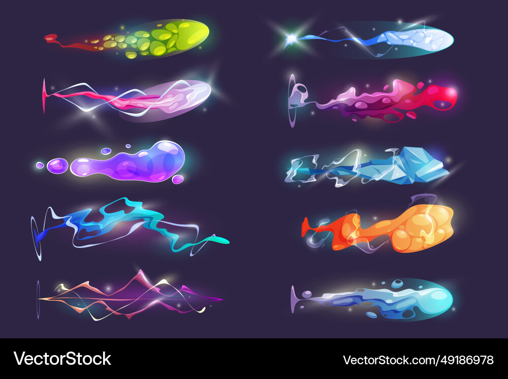 Energy blast or laser shot gun effects Royalty Free Vector