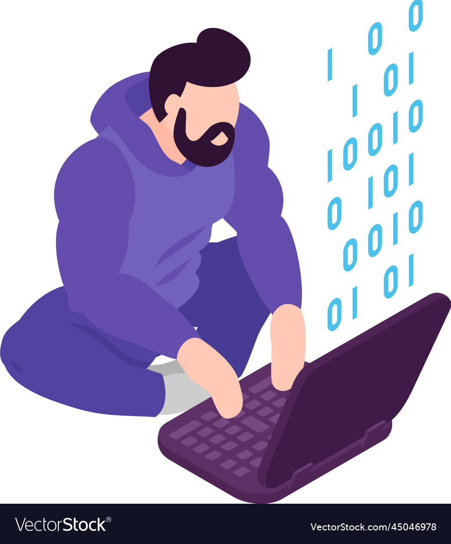 Hacker matrix Royalty Free Vector Image - VectorStock
