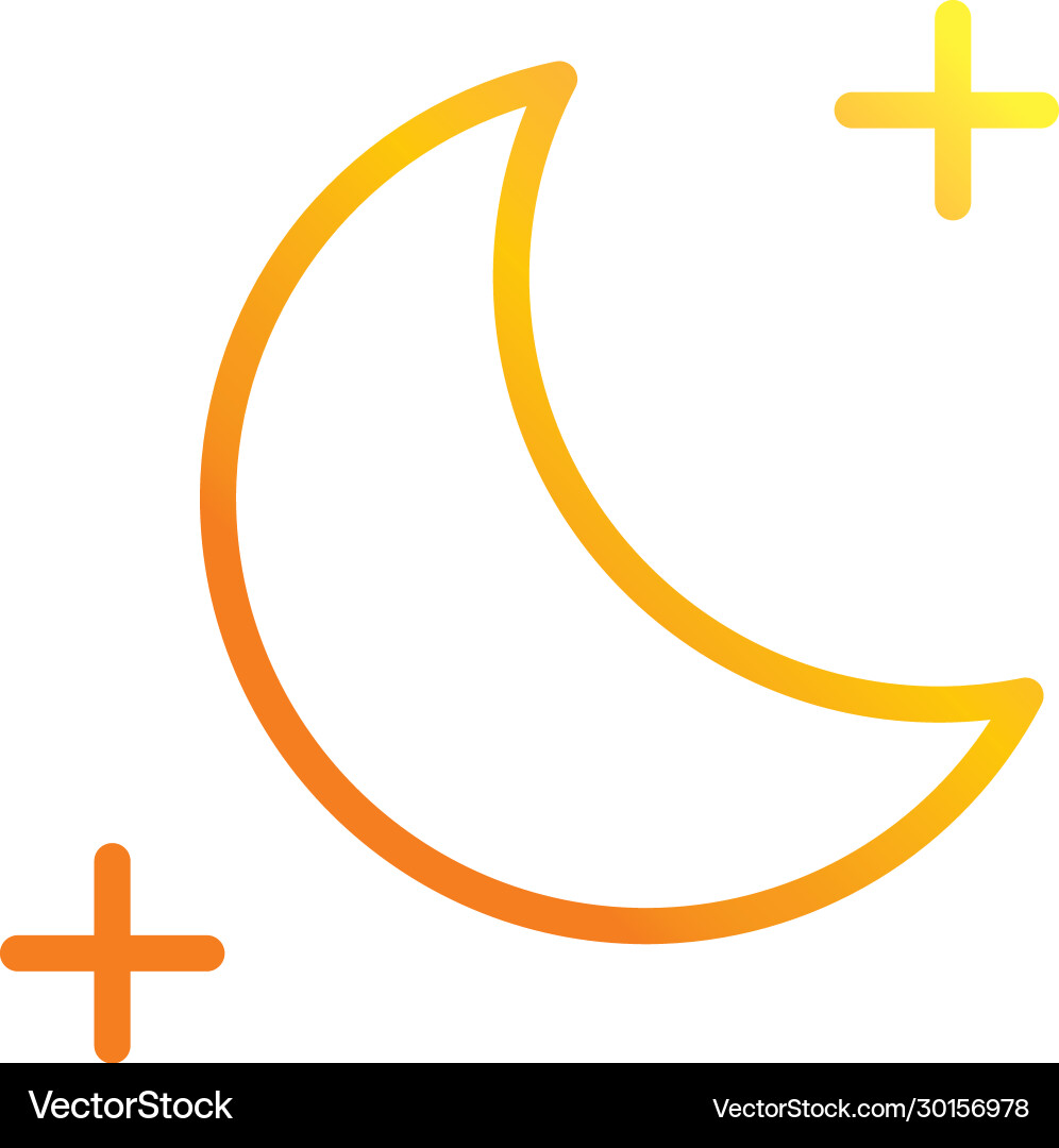 Moon star ramadan arabic islamic celebration Vector Image