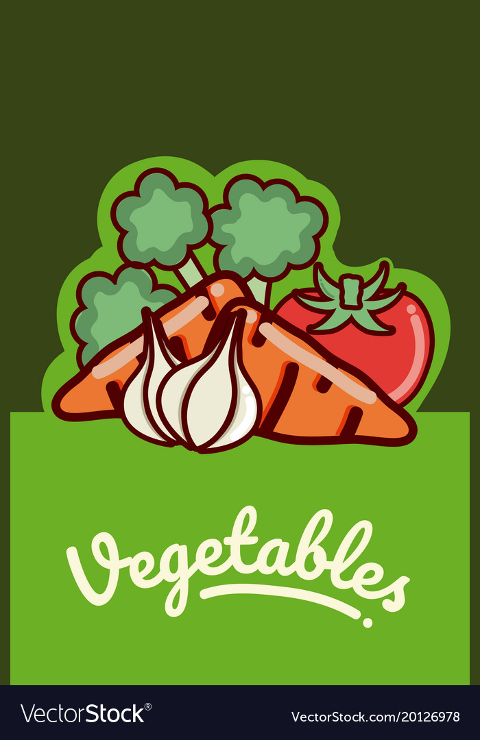 Set of vegetables Royalty Free Vector Image - VectorStock