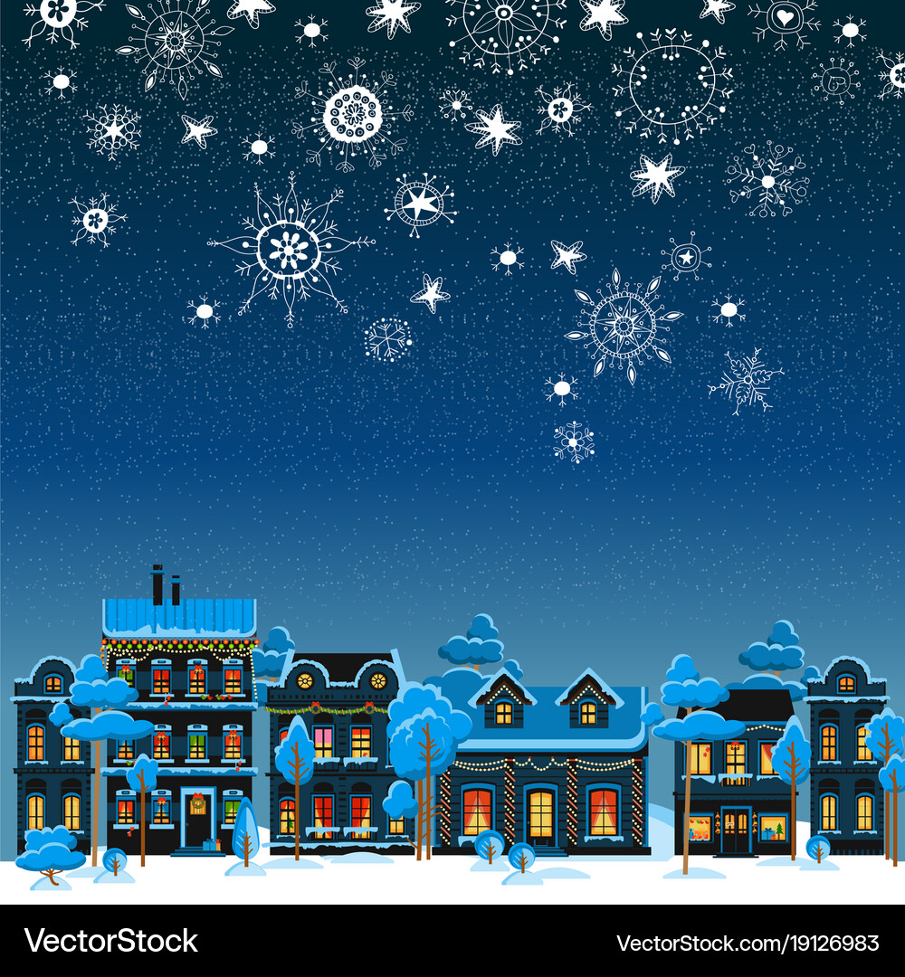 Christmas and new year card tree Royalty Free Vector Image