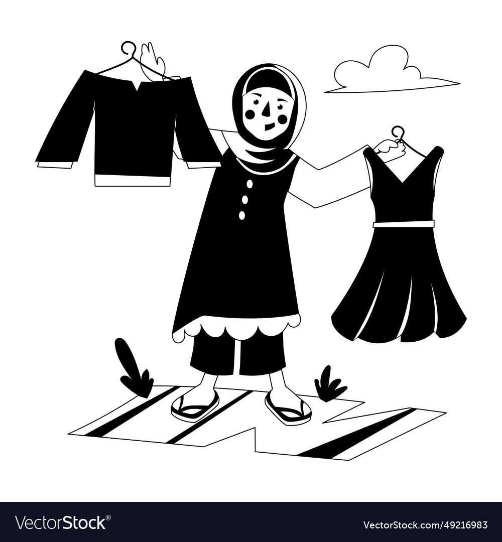 Eid clothes Royalty Free Vector Image - VectorStock