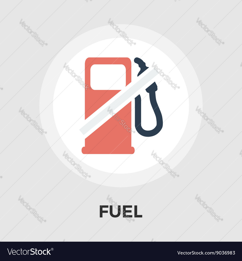 Fuel flat icon Royalty Free Vector Image - VectorStock
