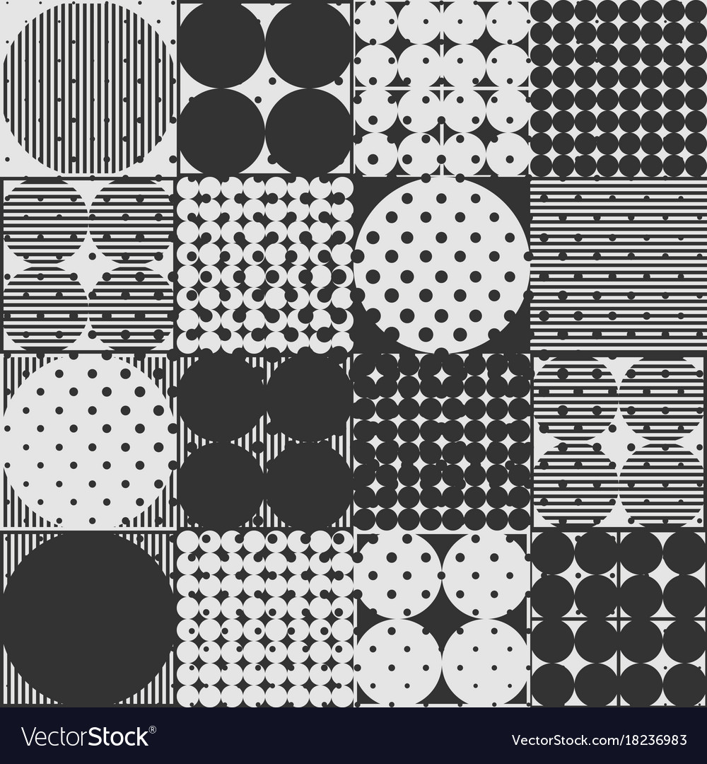 Geometric circle pattern Royalty Free Vector Image